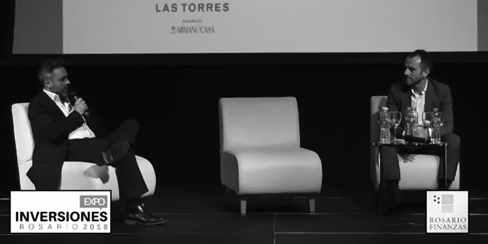 El Arq. Javier Vilamowski presentó el proyecto EM Las Torres en Expo Inversiones Rosario 2018. - ABV